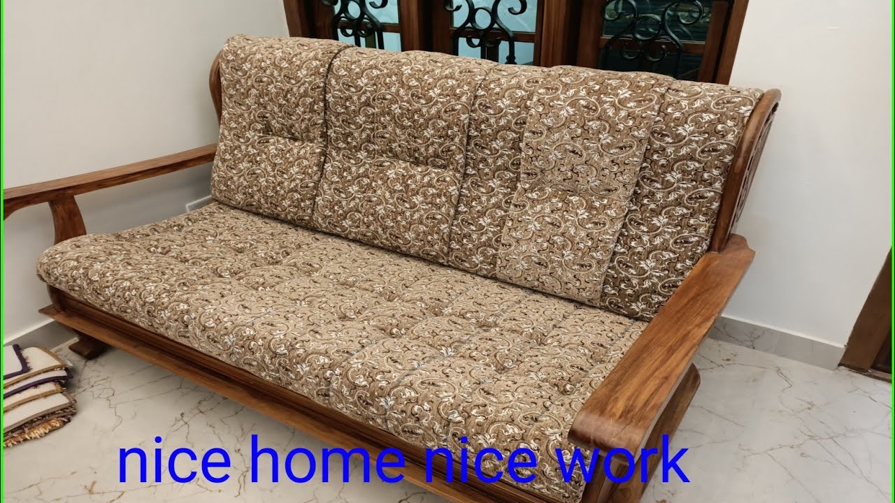 wooden setti work and divan coat work.... star view interior sofa ...