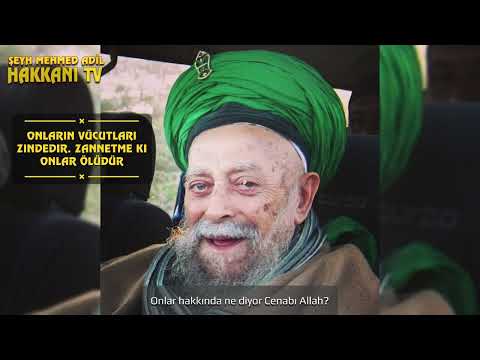 Onların vücutları zindedir. Zannetme ki onlar ölüdür. Şeyh Nazım Kıbrısi Q.S.A.