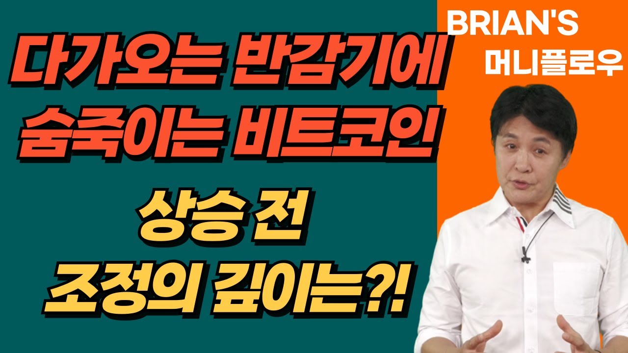 머니플로우 다가오는 반감기에 숨죽이는 비트코인상승 전 조정의 깊이는 │ 브라이언김 머니플로우 코인 비트코인
