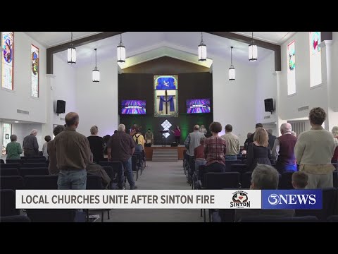 Local churches unite after Sinton fire - YouTube