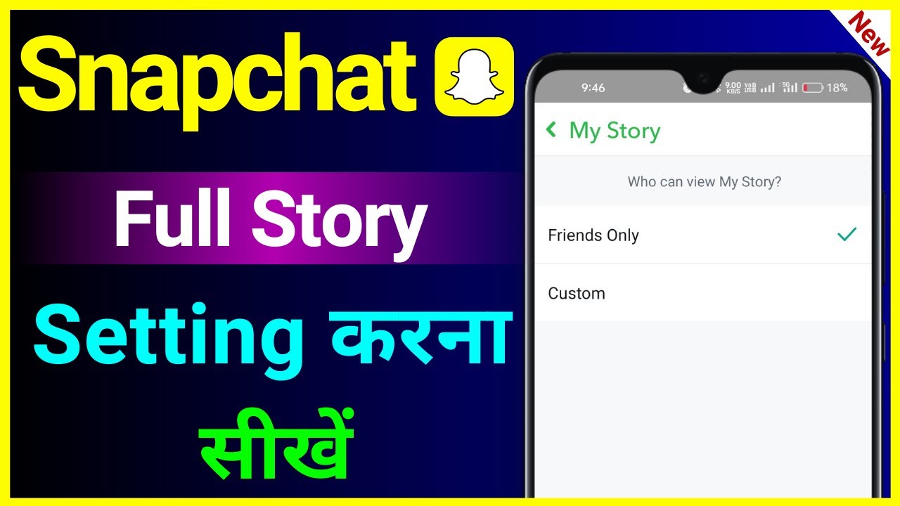 Snapchat Full Story Settings ! Snapchat Story Setting ! Snapchat Story ...