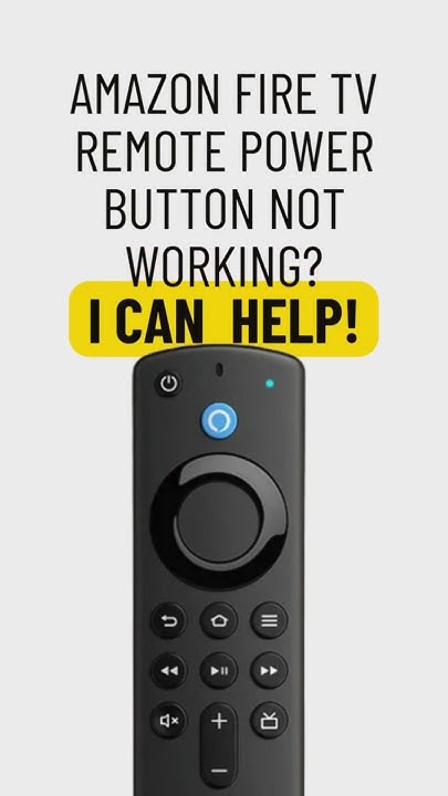 Amazon Fire TV Stick Remote Power Button Not Working? Try THIS Fix! #firetvstick #firetv - YouTube