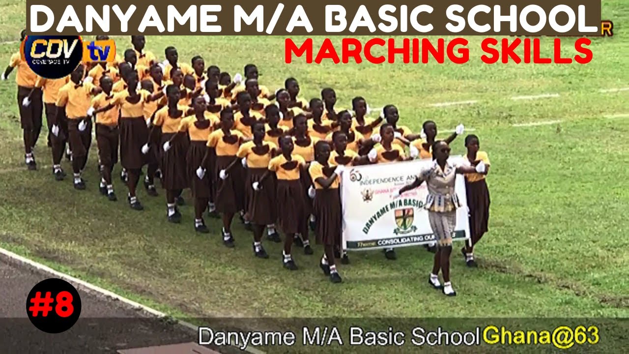 #8: Ghana@63-Danyame M/A Basic School Marching Skillfully in Kumasi. 63rd Independence Day Celeb ...