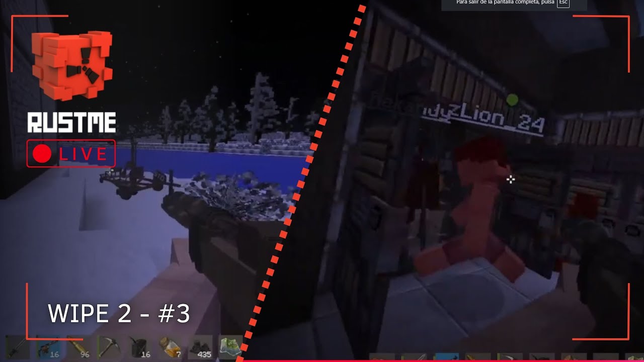 🔴 Wipe 2- dia 2 - no se porque entro xD💀 Supervivencia en RUSTME - Minecraft Oxido - YouTube