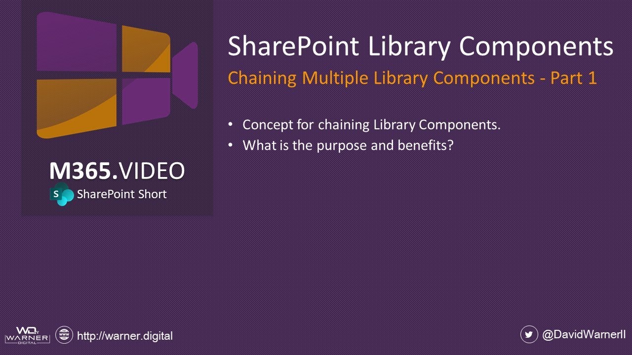 SharePoint Library Components - Chaining Multiple Library Components ...
