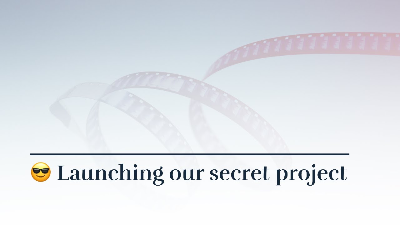 Launching our secret project - YouTube