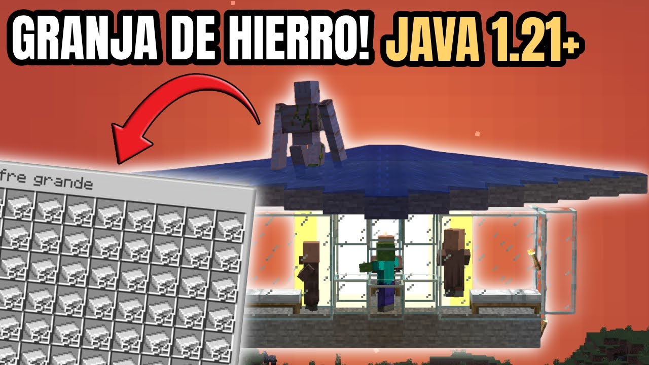 LA MEJOR GRANJA DE HIERRO! ⛏️│ Minecraft Java 1.21+ - YouTube