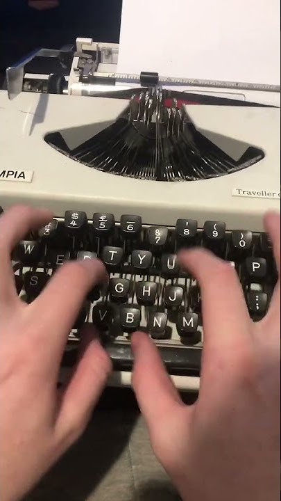 How to use a typewriter - YouTube