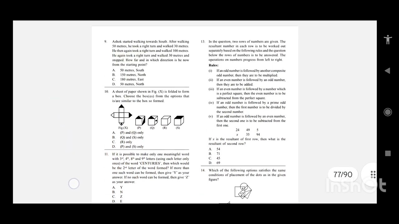 Class 10 IMO Paper with Solution / Class 10 maths Olympiad previous ...