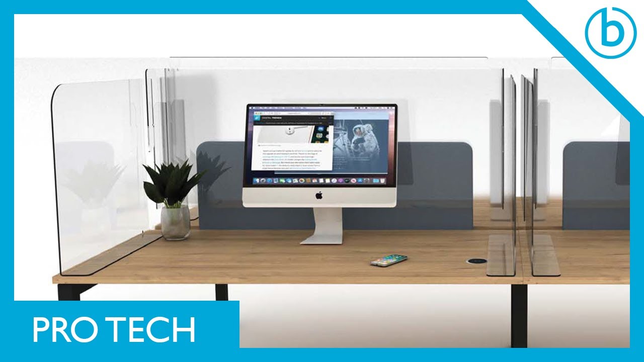 Pro Tech Anti Viral Desk Guards - YouTube