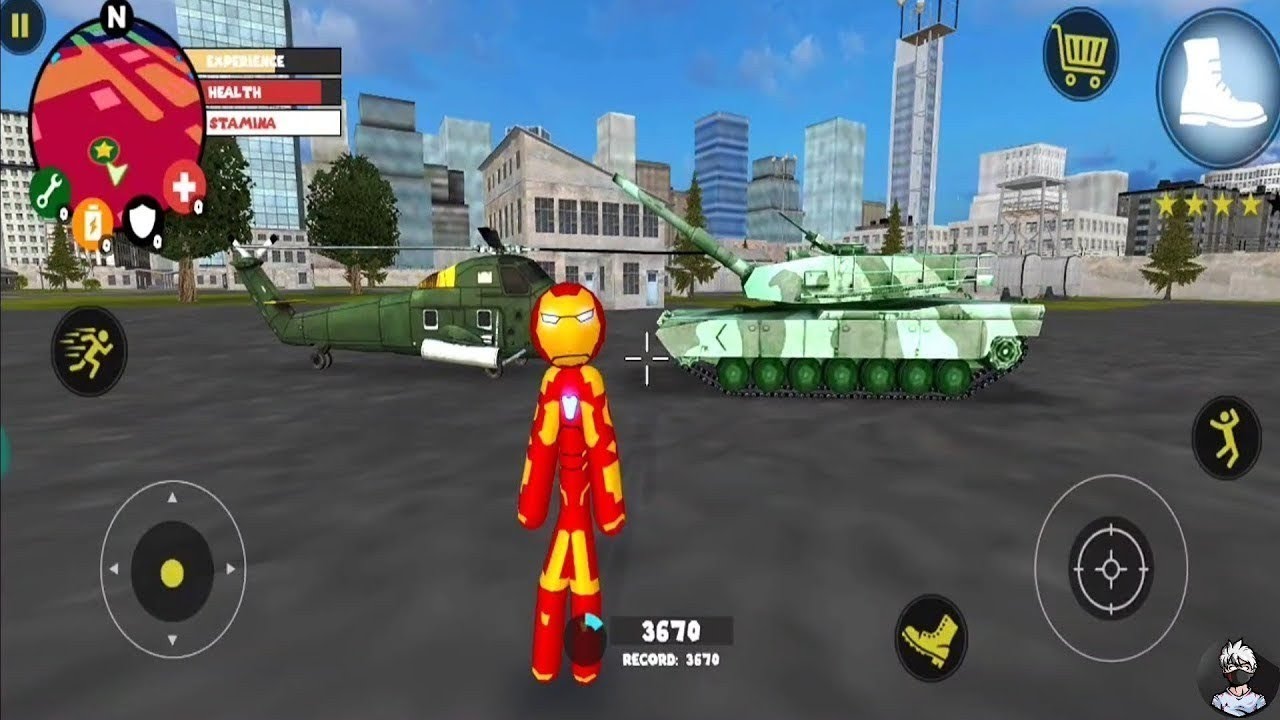 Iron Stickman Rope Hero Vegas City Simulator #7 Android Gameplay - YouTube