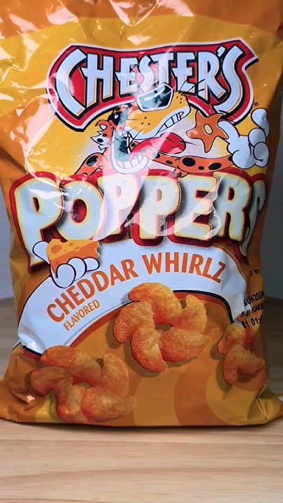 Chester's Poppers Corn Snacks - Cheddar Whirlz Flavored #food #snacks #chips #youtubeshorts # ...