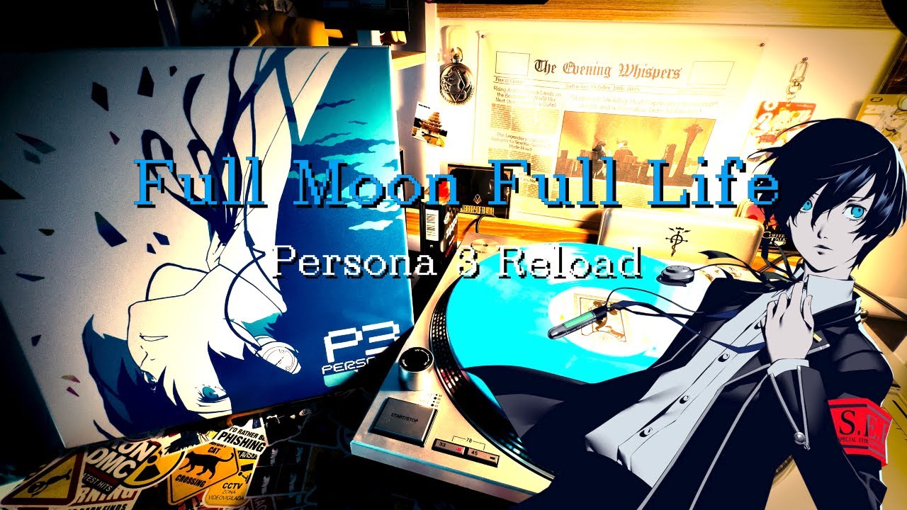 [한국어/EN]Full Moon Full Life / Persona 3 Reload vinyl(4K) - YouTube