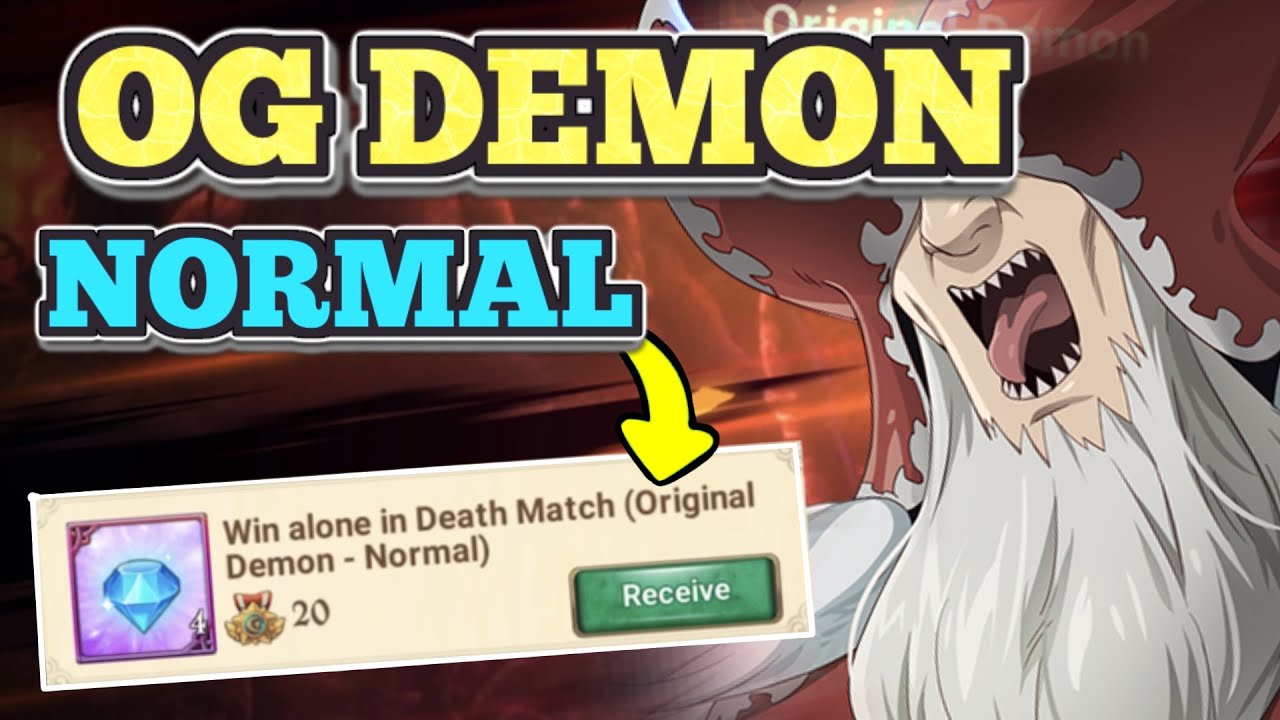 Original Demon Normal SOLO 4💎Achievement Guide! 7DS Grand Cross - YouTube