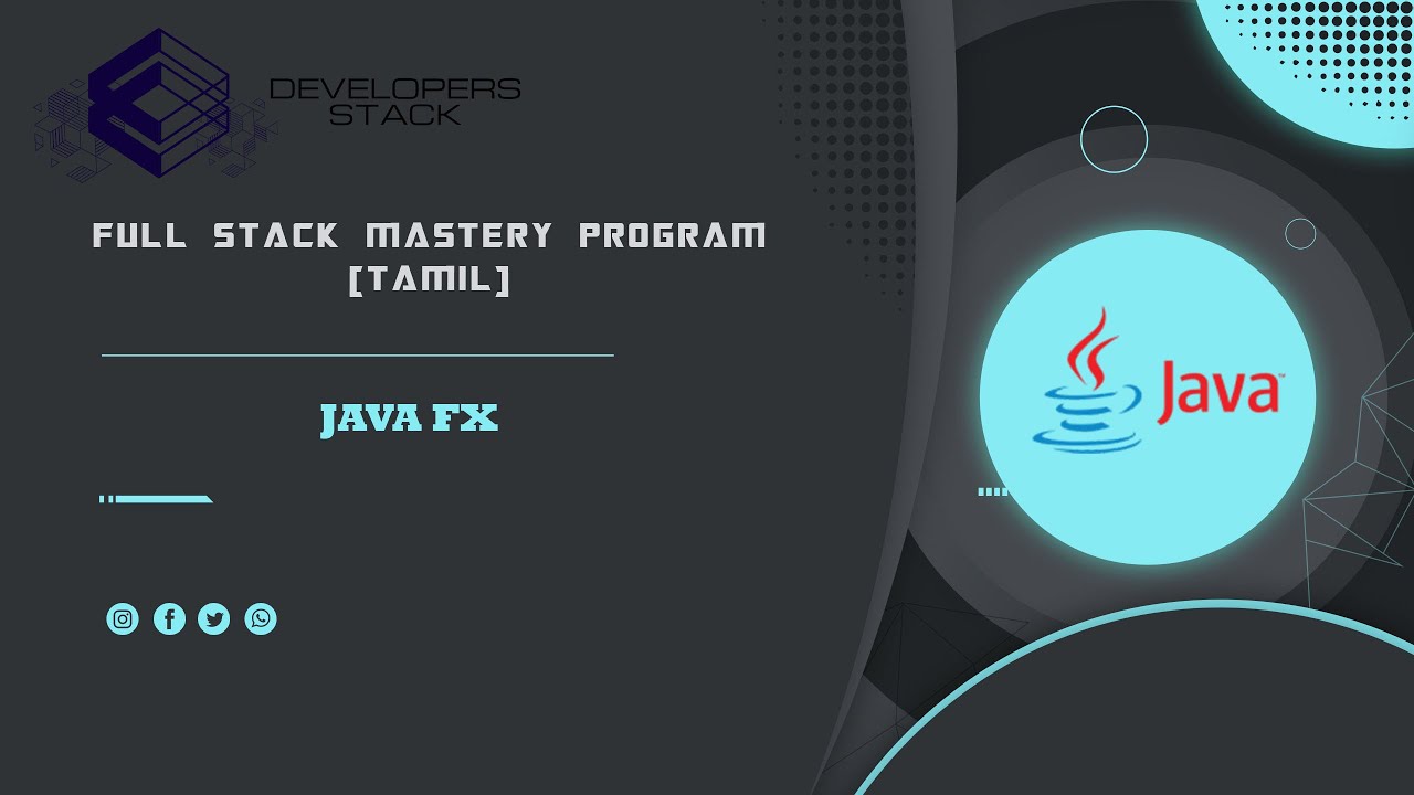 FSMB - Tamil - Day 34 Java FX Part 2 - YouTube