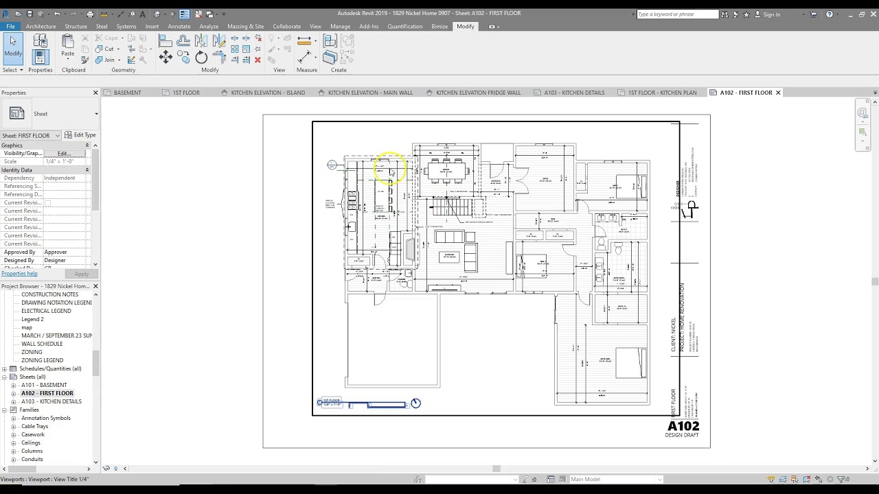 Revit Tutorial - Create a Kitchen Sheet - YouTube