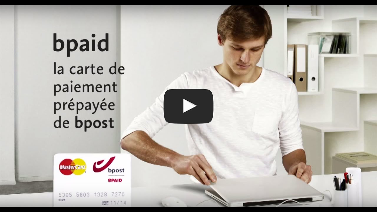 bpaid - carte de paiement prépayée de bpost - protection - YouTube