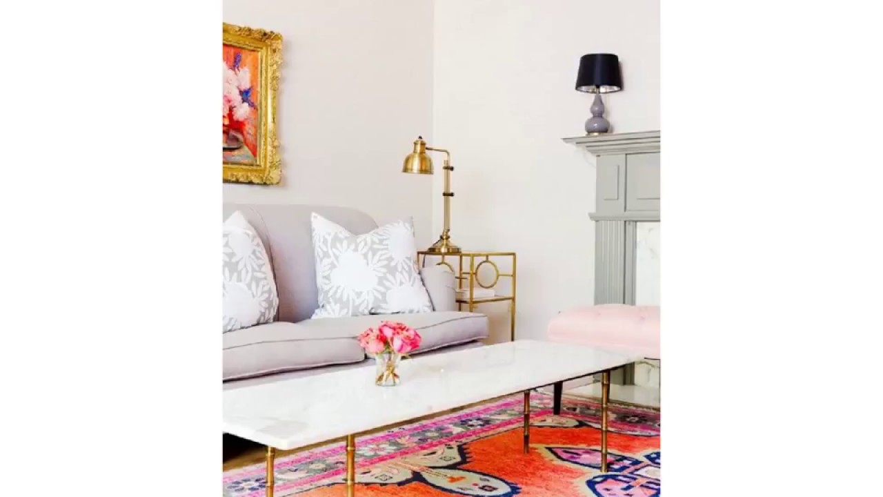 Living Room Bright Colored Rugs - YouTube