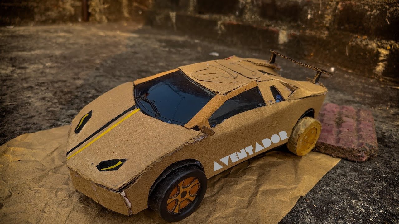 Building a Lamborghini from Cardboard ...#rctoys - YouTube