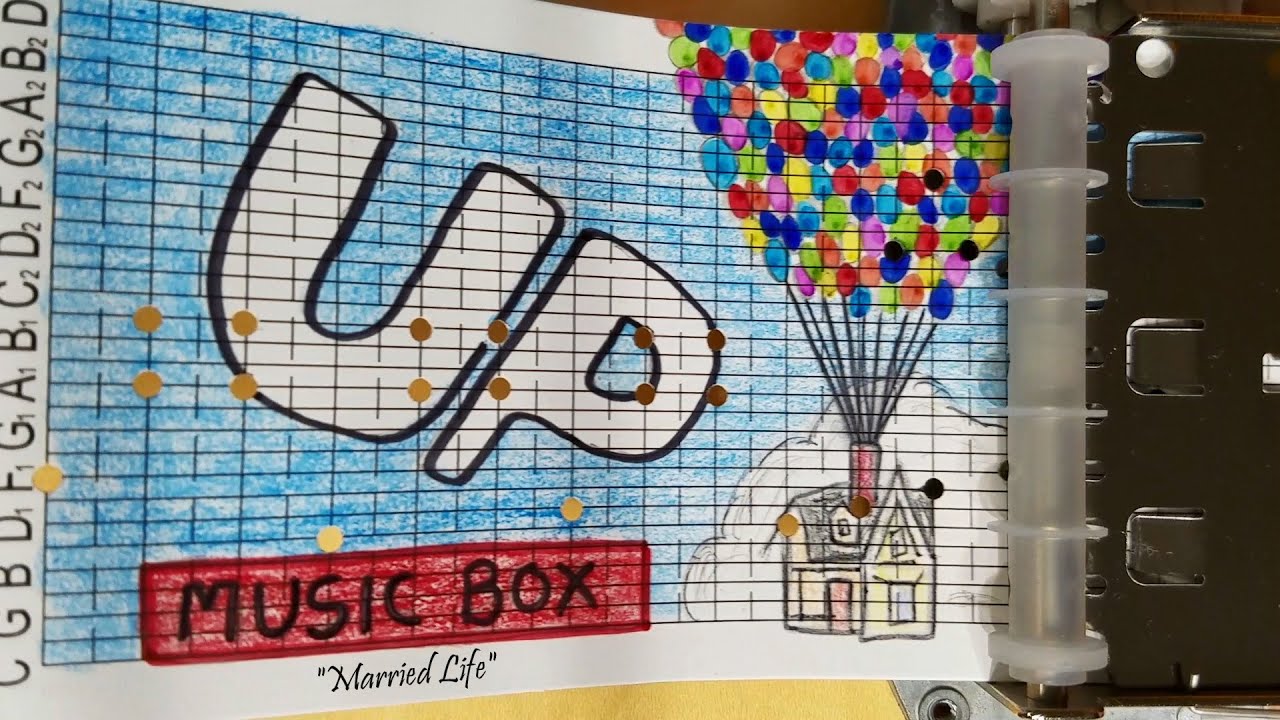 Up Music Box w/ Illustrations ("Married Life") - YouTube