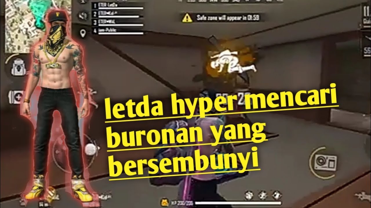 LETDA HYPER MENCARI BURONAN free fire - YouTube