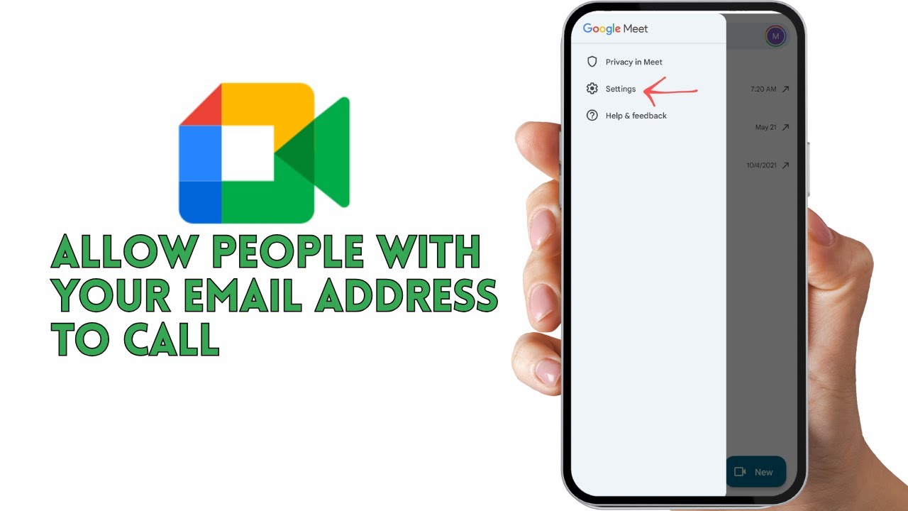 GOOGLE MEET- HOW TO ALLOW PEOPLE WITH YOUR EMAIL ADDRESS CALL YOU - YouTube