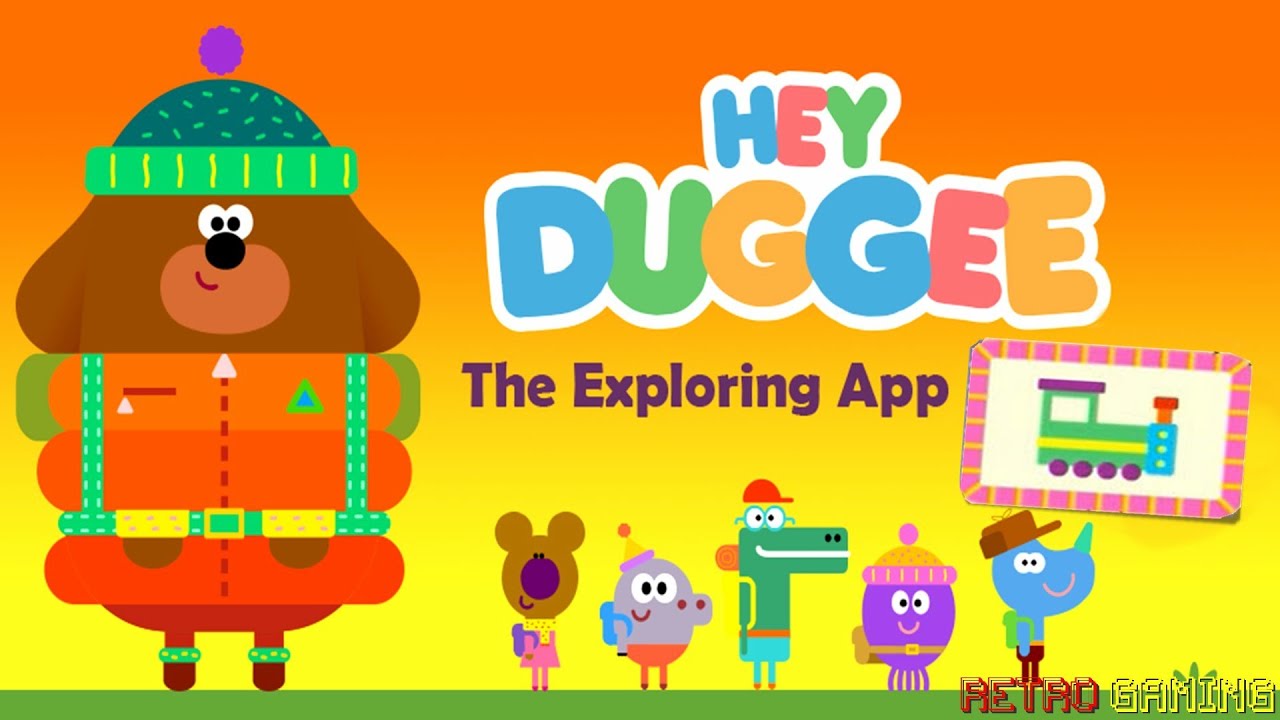 Hey Duggee | The Exploring App | Happy and the Train Badge | Retro ...
