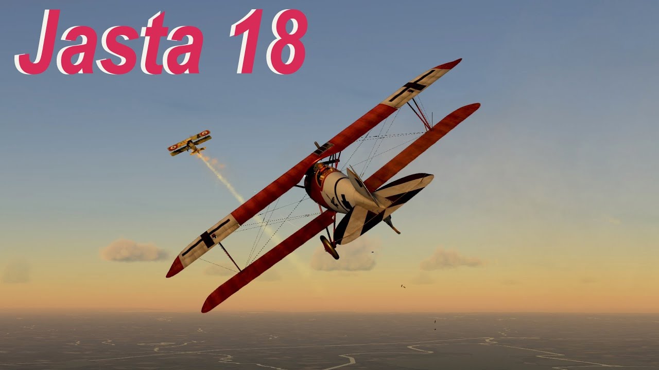 Jasta 18 PWCG-4 IL-2 Flying Circus - YouTube