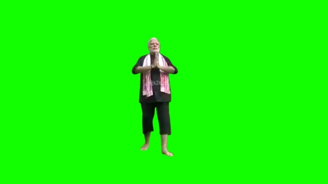 Narendra Modi Fitness Challenge Green Screen @ 0:27 || K2K Pro - YouTube