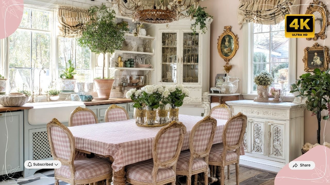 Can Green Gingham Be Chic? This Cottage Proves It With Classic Decor ...