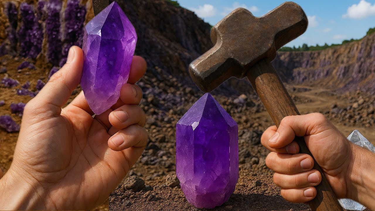 How Amethyst Crystals Are Mined: Inside an Amethyst Mine - Discover How ...
