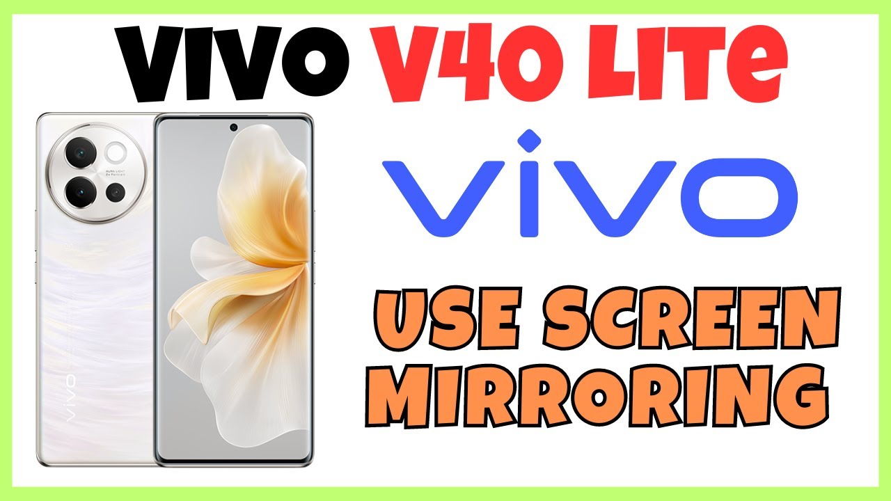 Screen mirroring and screen cast settings Vivo V40 Lite || How to use ...