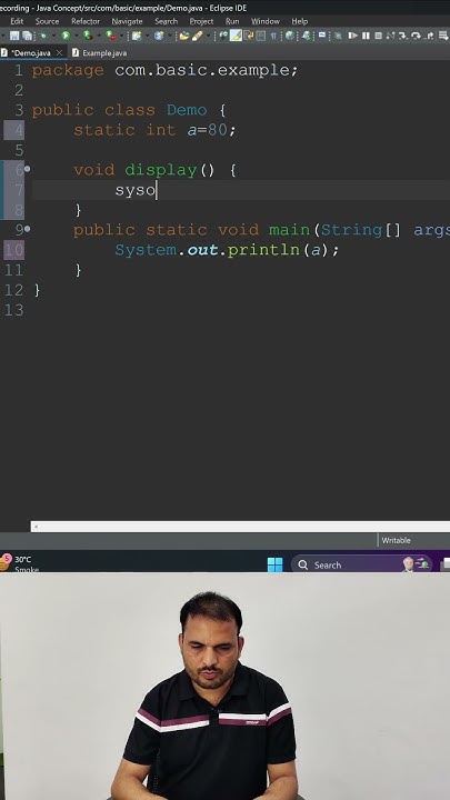 Static Variable in Java By Zafar Khan Sir - Itdaksh Education - YouTube