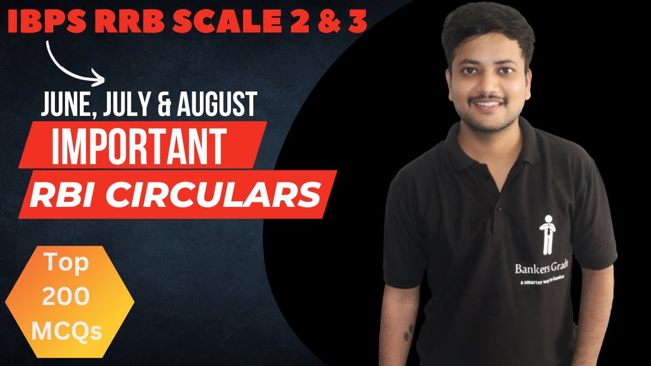 Important RBI 3 months Circulars | Financial Awareness | IBPS RRB Scale ...