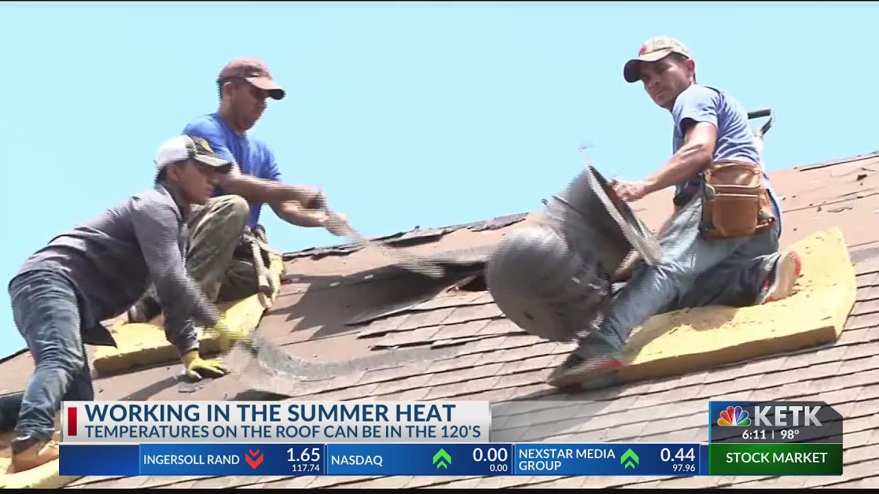 Working in the summer heat - YouTube
