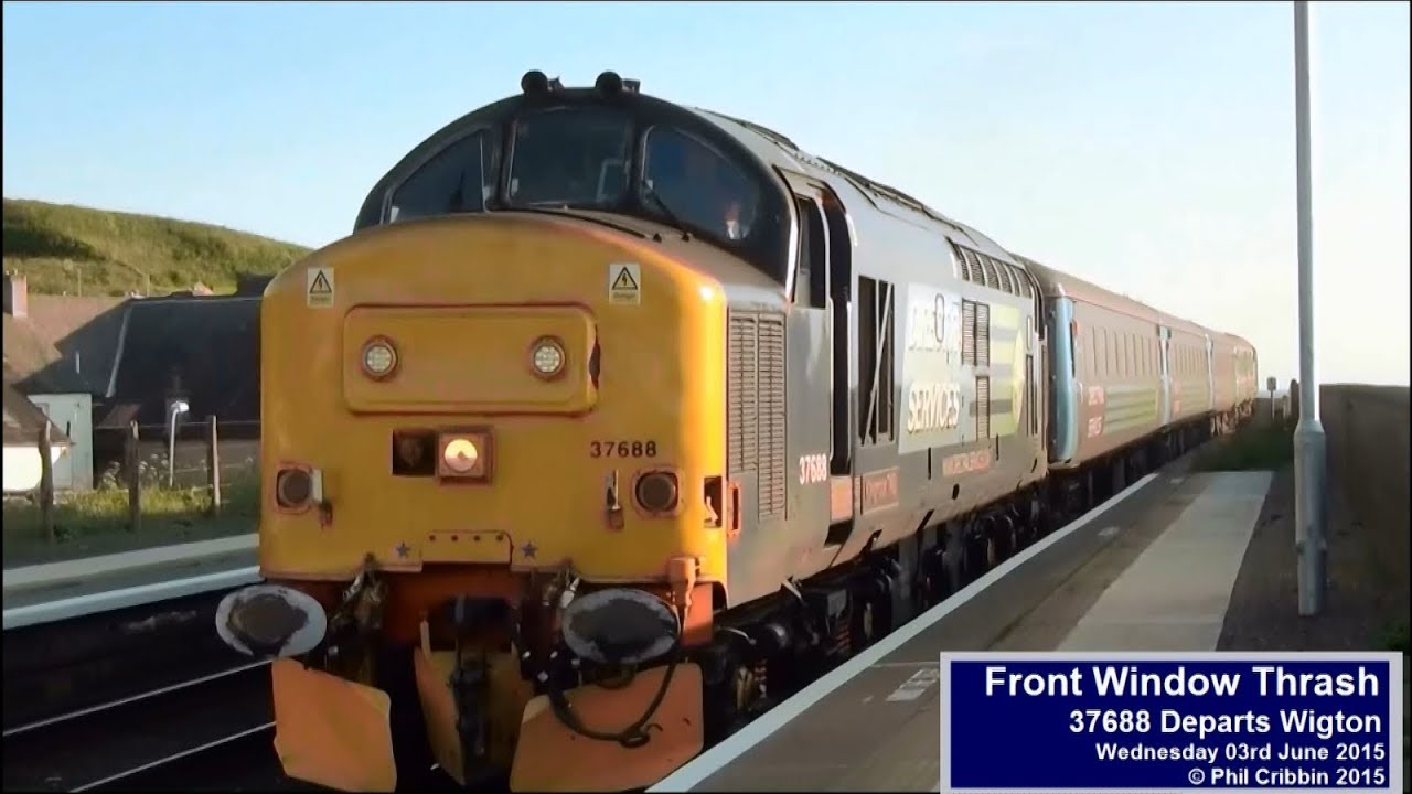 Class 37 Front Window Thrash - 03rd June 2015 - YouTube