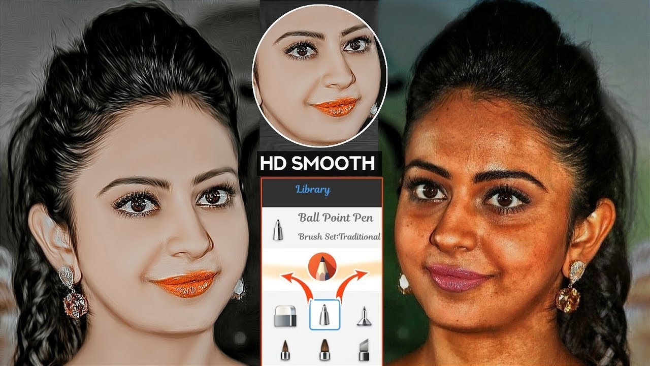 Smooth& White Skin HDT secret trick hd face smooth editing / photo ...
