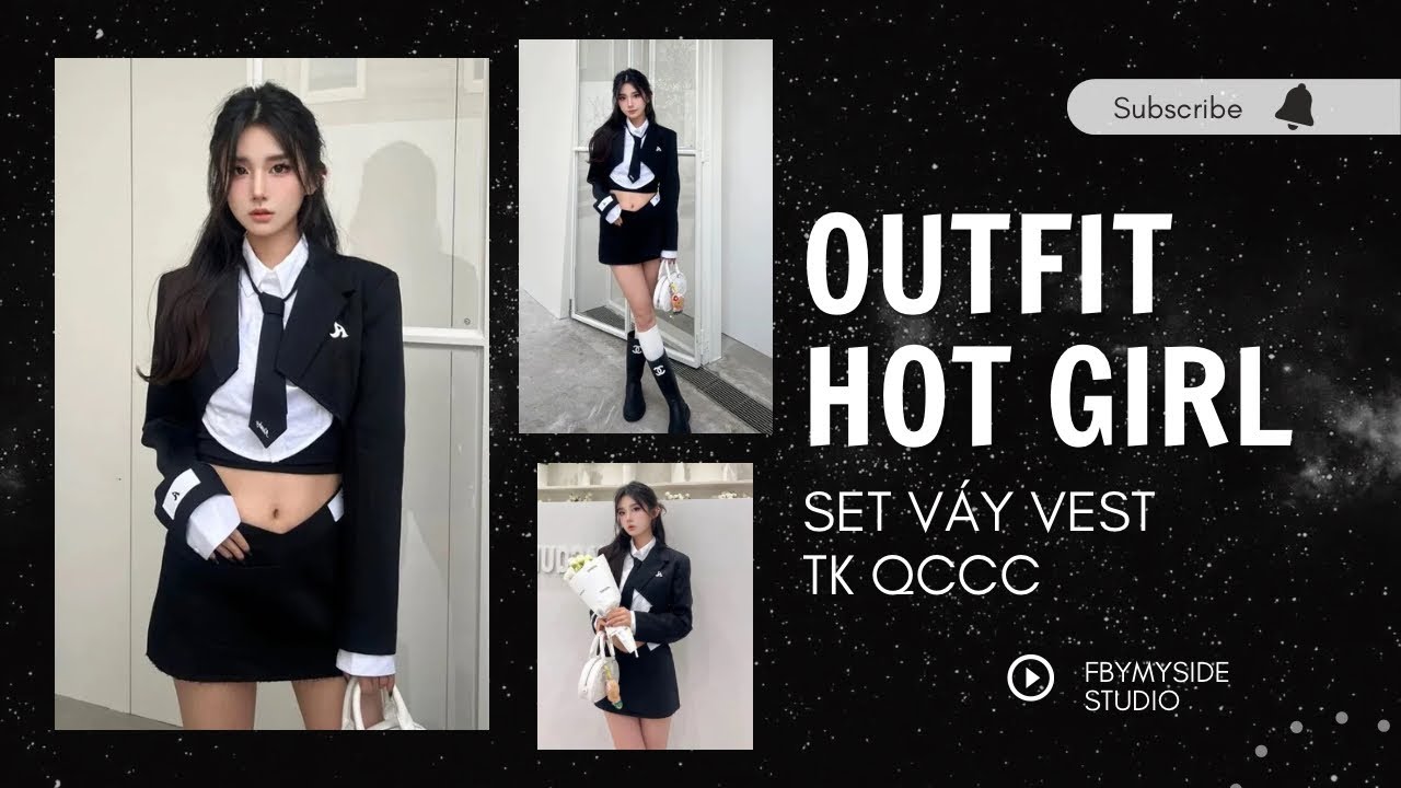 [ OUTFIT HOT GIRL ] SET VÁY VEST CAVAT || FBYMYSIDE STUDIO - YouTube
