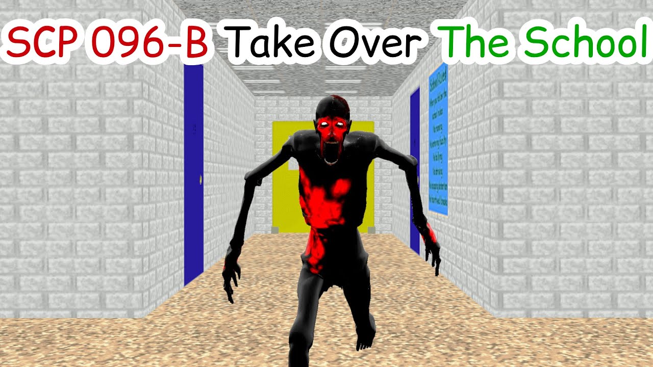 SCP 096-B Take Over The School // Baldi's Basics Garry's Mod - YouTube