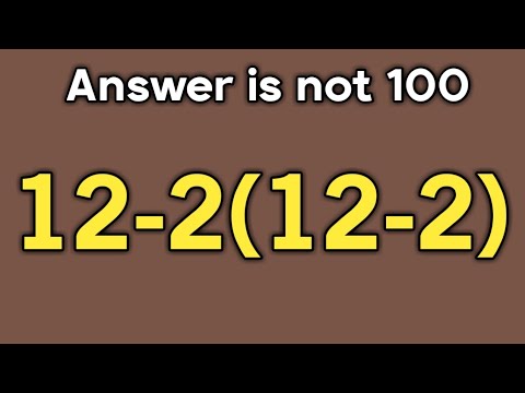 12-2(12-2) = / Is your math brain ready for this challenge / Simplify ...