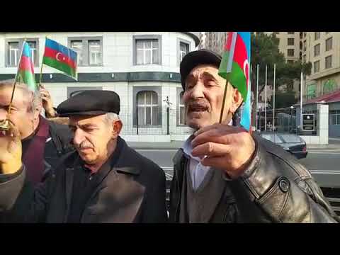 Çin səfirliyi qarşısında uyğur türklərinə dəstək üçün etiraz aksiyası keçirilir -CANLI