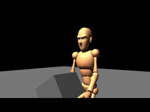 Picking up a box animation - YouTube
