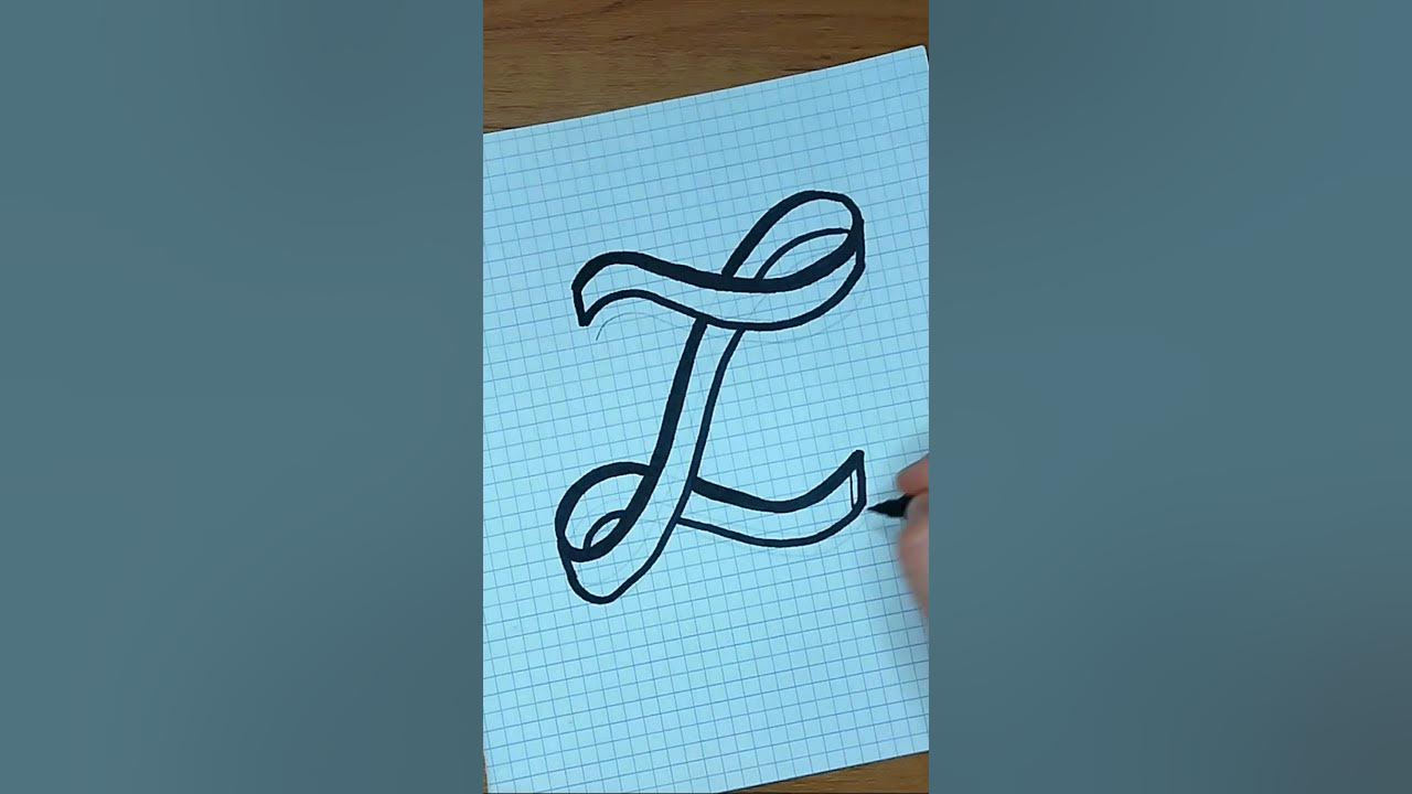 Drawing 3d Letter - YouTube