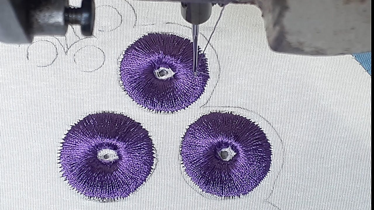 Various styles of embroidery designs for fabric side decoration ...