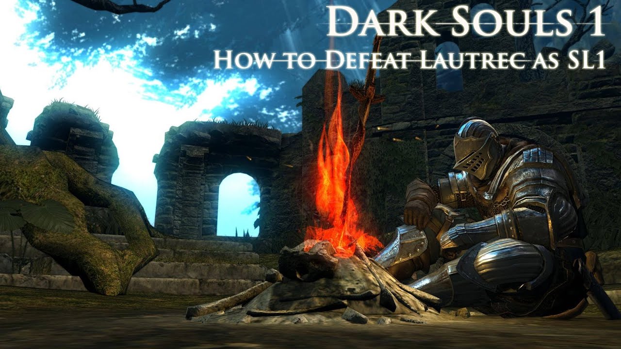 Dark Souls 1 - Defeating Lautrec as SL1 without weapon ascension - YouTube