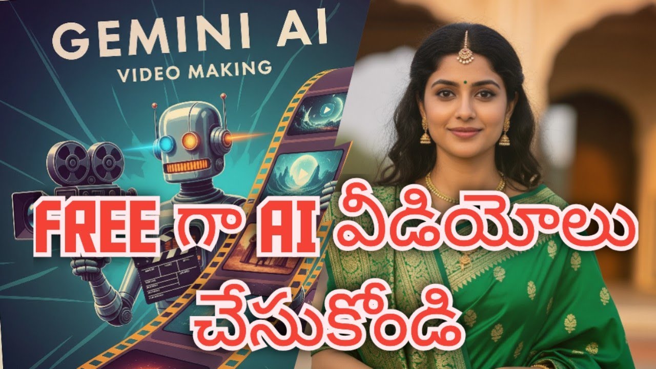 ఫ్రీ గా AI వీడియోలు చేసుకోండి| Gemini AI pro registration and video ...