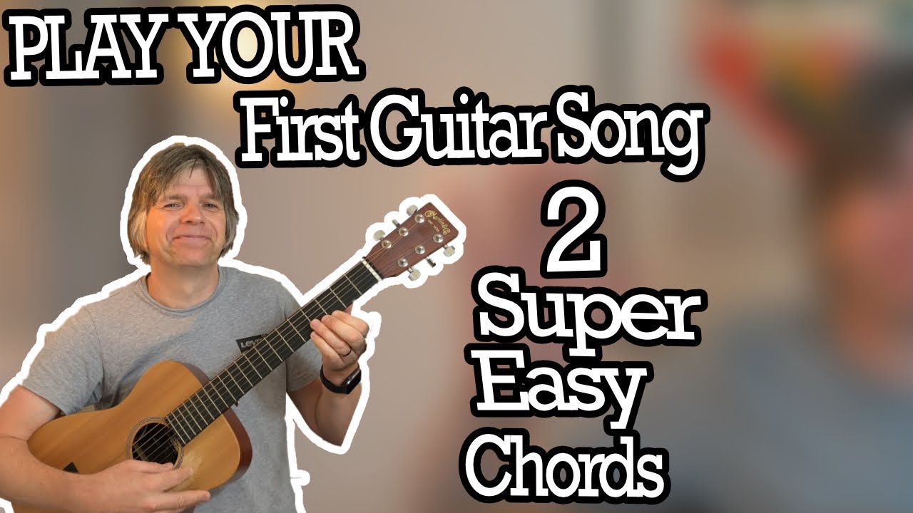 First Guitar Lesson for Beginners play a song less than 10 minutes ...