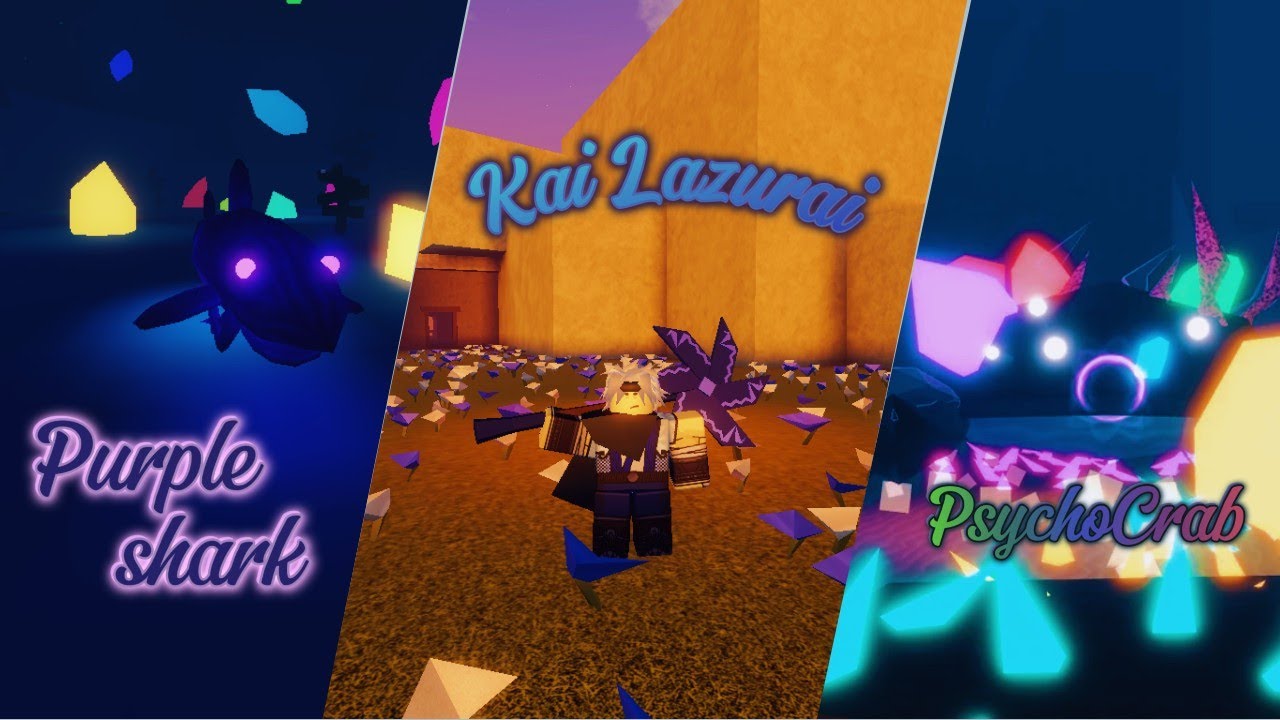 Purple shark, Kai Lazurai and PsychoCrab (No cheese, Solo) | Pilgrammed ...