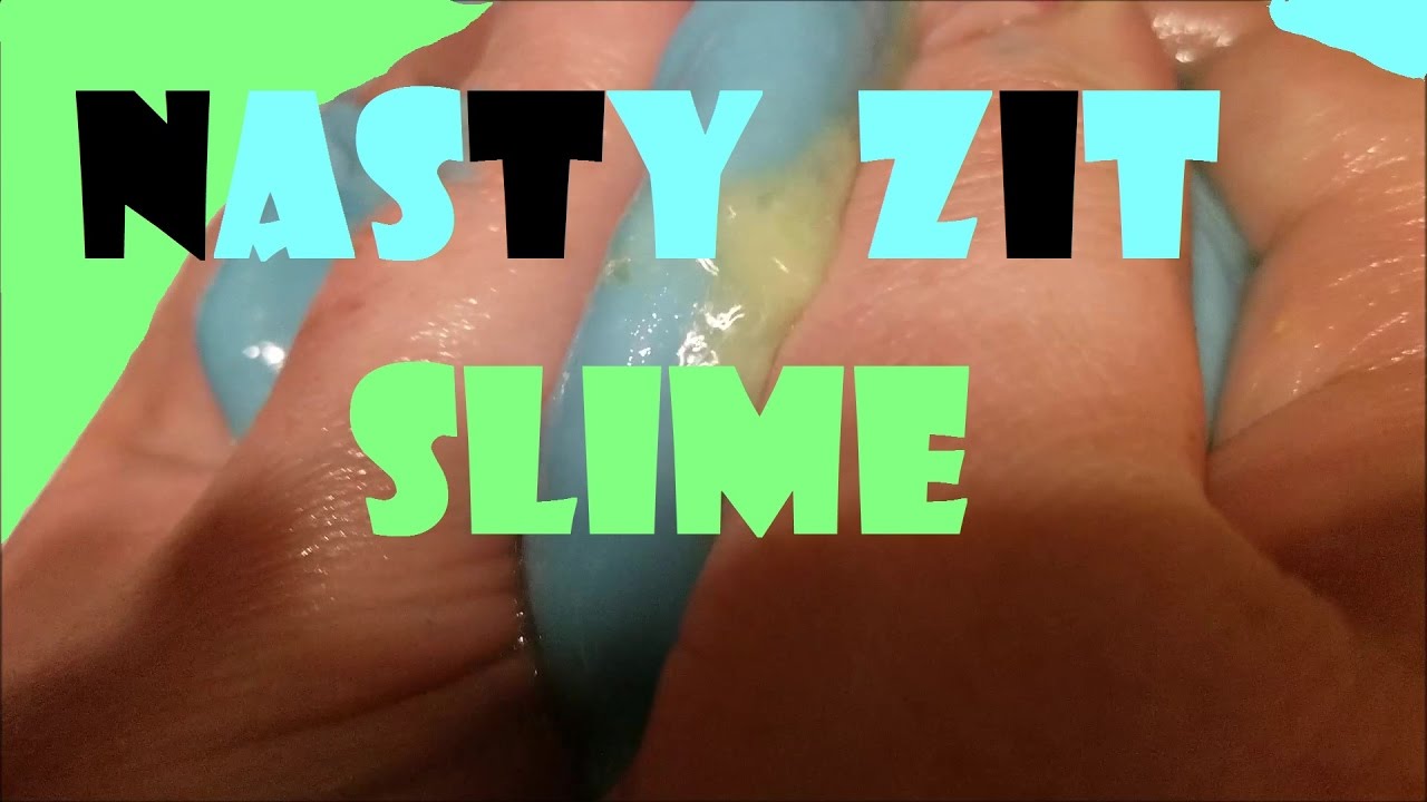 How to: Gross Slime Zit pop slime - YouTube