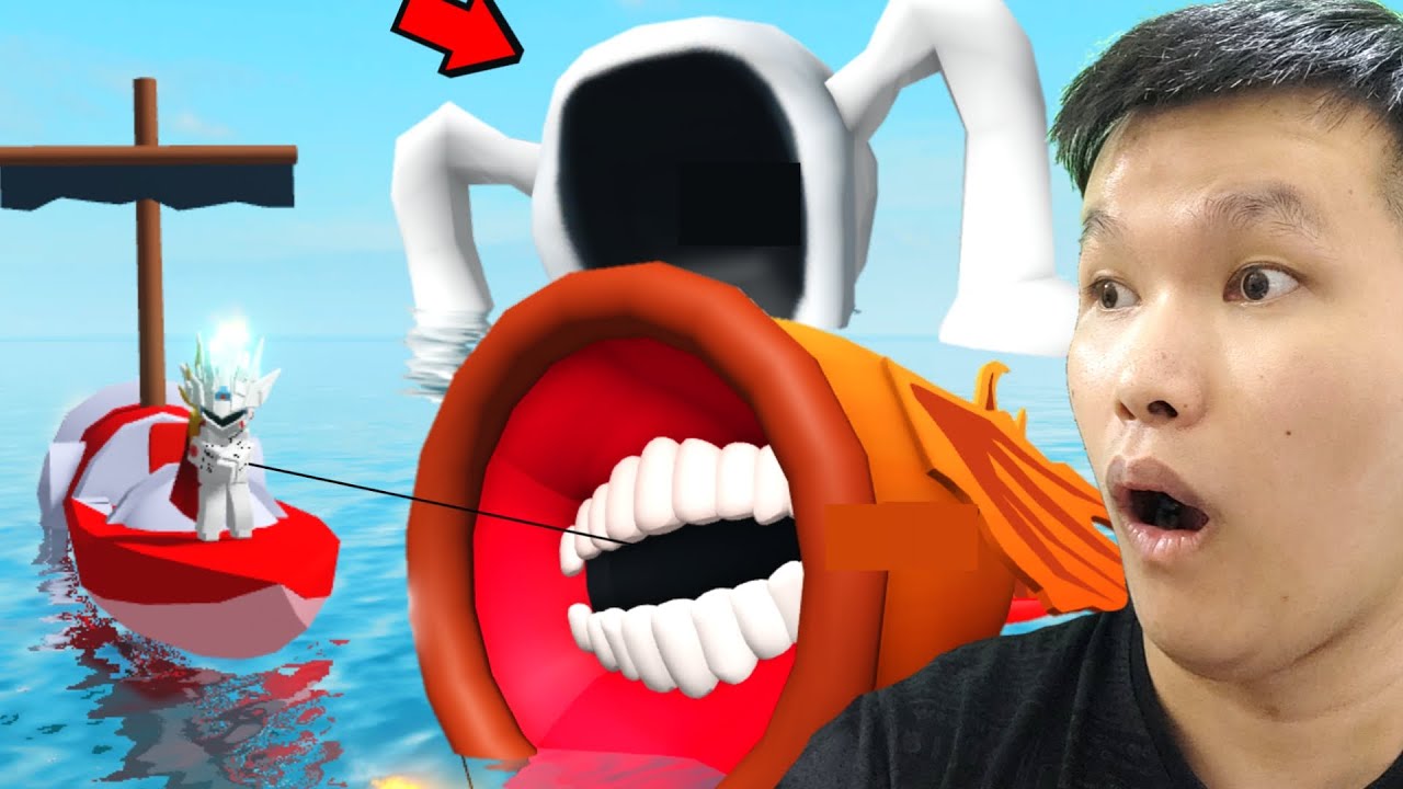 OMG! AKU DAPAT SEMUA IKAN TITAN DAN MONSTER SEA EATER TERLANGKA DI GO FISHING ROBLOX - YouTube